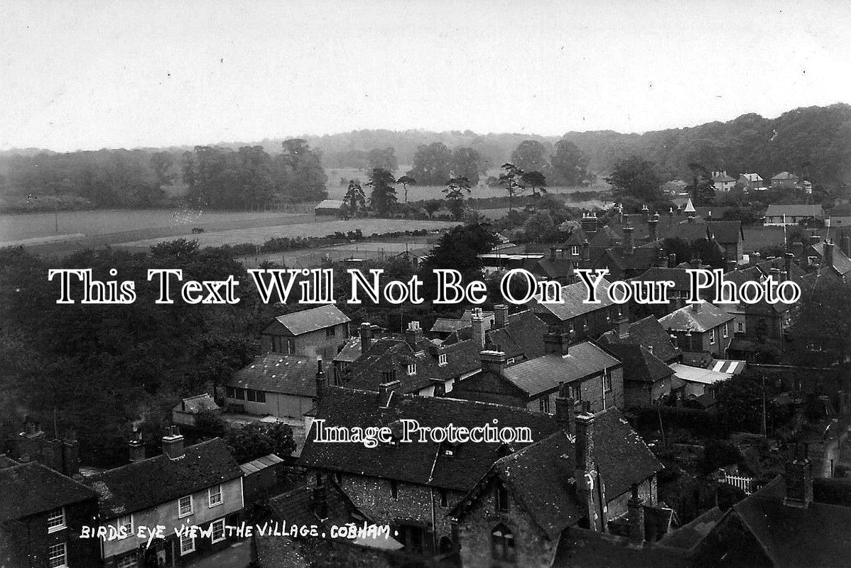KE 875 - Birds Eye View Of Cobham Village, Kent – JB Archive