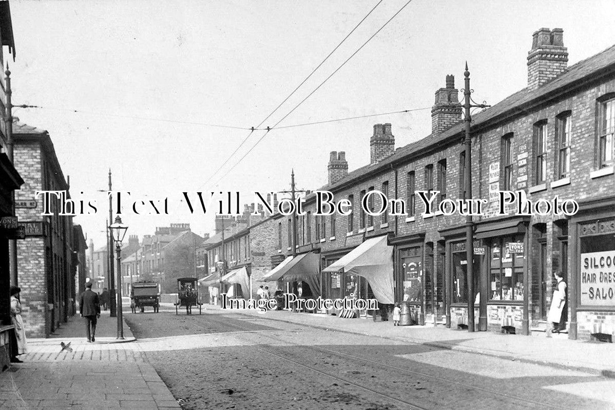 LA 1521 - Upper Lloyd Street, Moss Side, Manchester, Lancashire c1913 ...