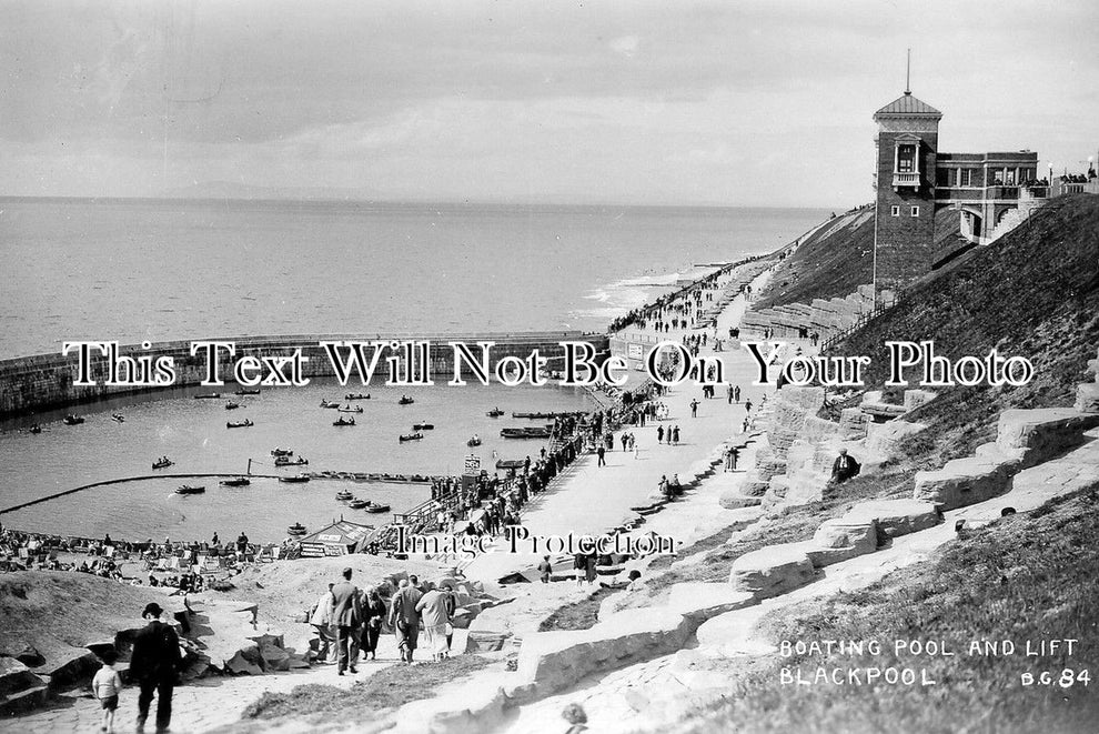 LA 1919 - Boating Pool, Lower Promenade, Blackpool, Lancashire – JB Archive