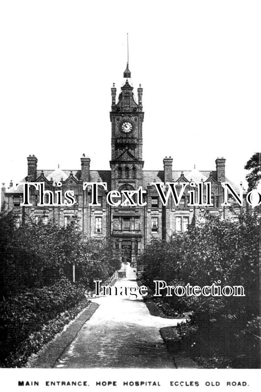 LA 2181 - Main Entrance, Hope Hospital, Eccles Old Road, Pendleton, La ...