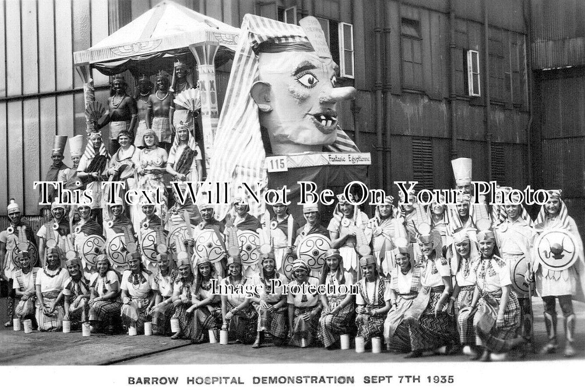 LA 4101 - Barrow Hospital Demonstration, Lancashire 1935 – JB Archive