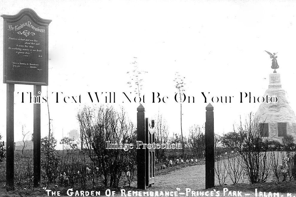 LA 5487 - The Garden Of Remembrance, Princes Park, Irlam, Lancashire ...
