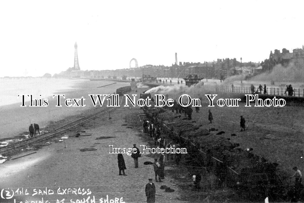 LA 6713 - The Sand Express Loading At South Shore, Blackpool c1911 – JB ...