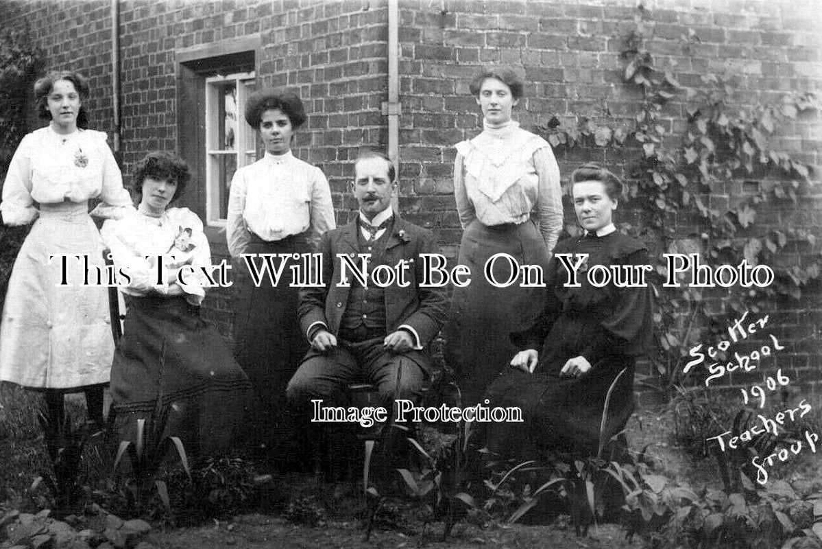 LI 2546 - Scotter School Teachers, Scotter, Lincolnshire c1906 – JB Archive