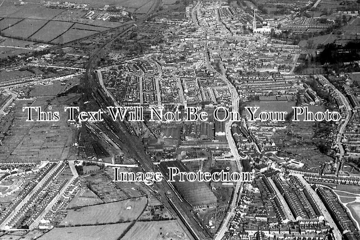 LI 3439 - Aerial View Of Grantham, Lincolnshire – JB Archive