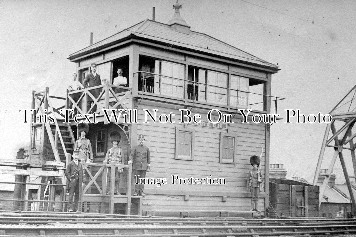 LO 1082 - Signal Box, South London, Pouparts Junction Railway Strike 1 ...