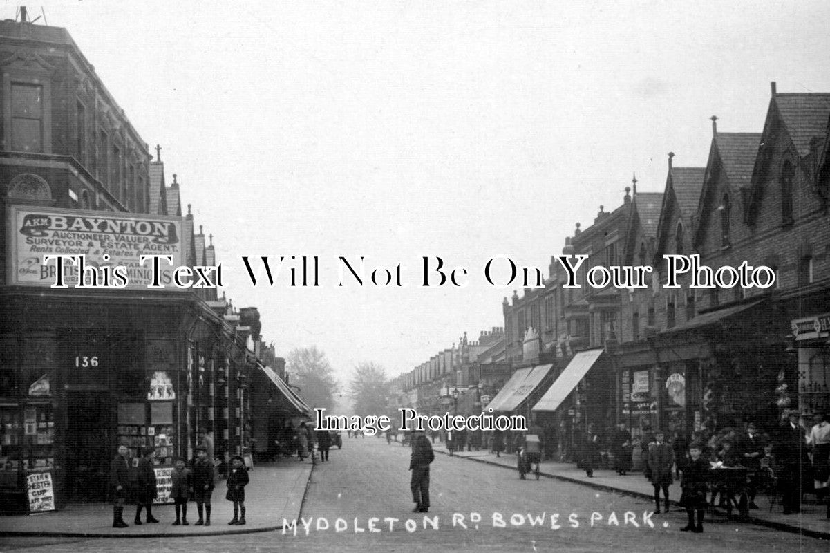 LO 1104 - Myddleton Road, Bowes Park Near Bounds Green, London – JB Archive