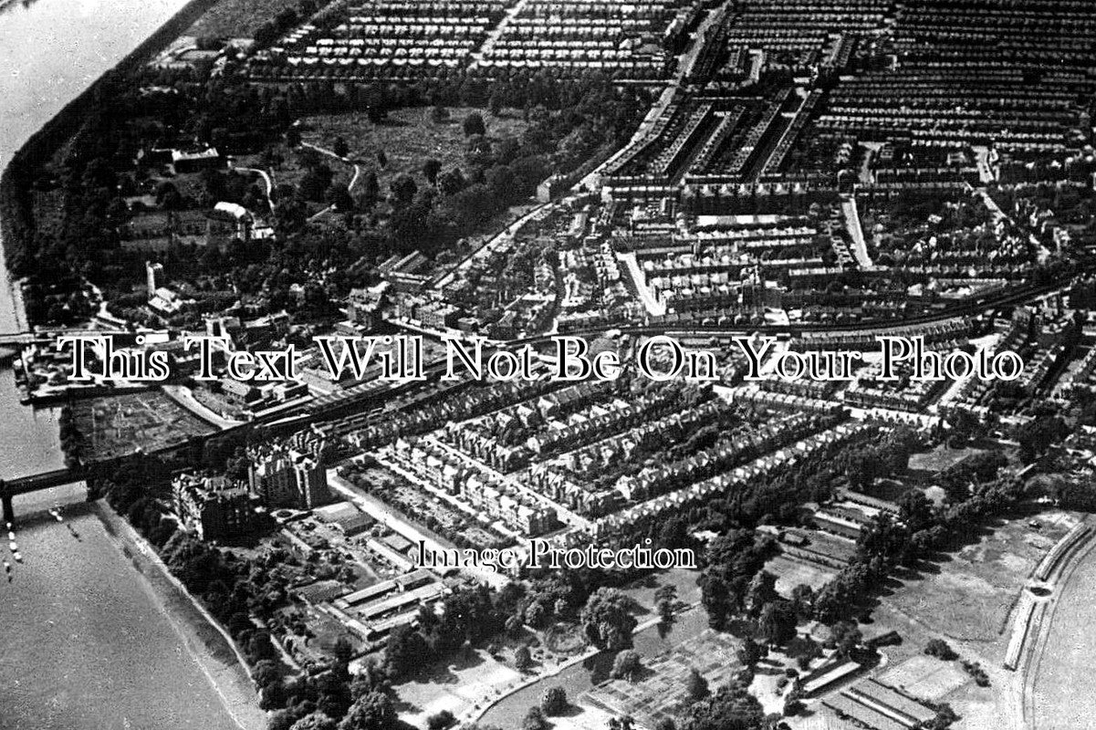 LO 1273 - Aerial View Of Fulham, London – JB Archive