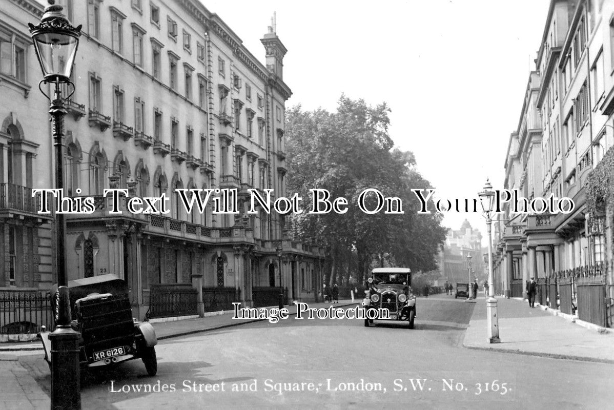 LO 1692 - Lowndes Street & Square, Chelsea, London c1915 – JB Archive