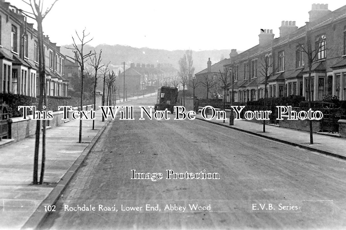 LO 1934 - Rochdale Road, Lower End, Abbey Wood, Greenwich, London c192 ...