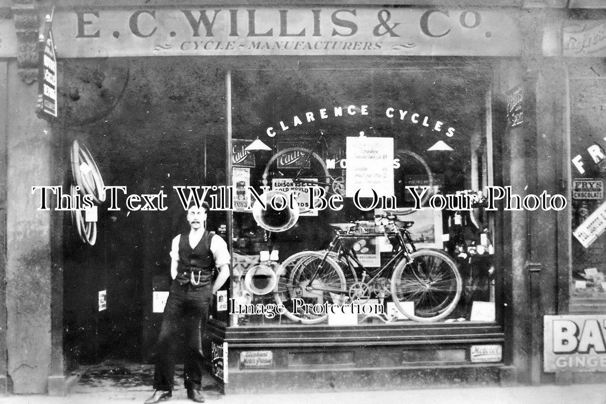 LO 2133 - E C Willis Cycle Shop Front, Leytonstone, London – JB Archive
