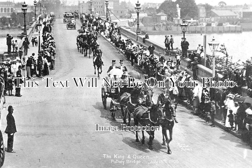 LO 2136 - The King & Queen, Putney Bridge, Wandsworth, London c1905 ...