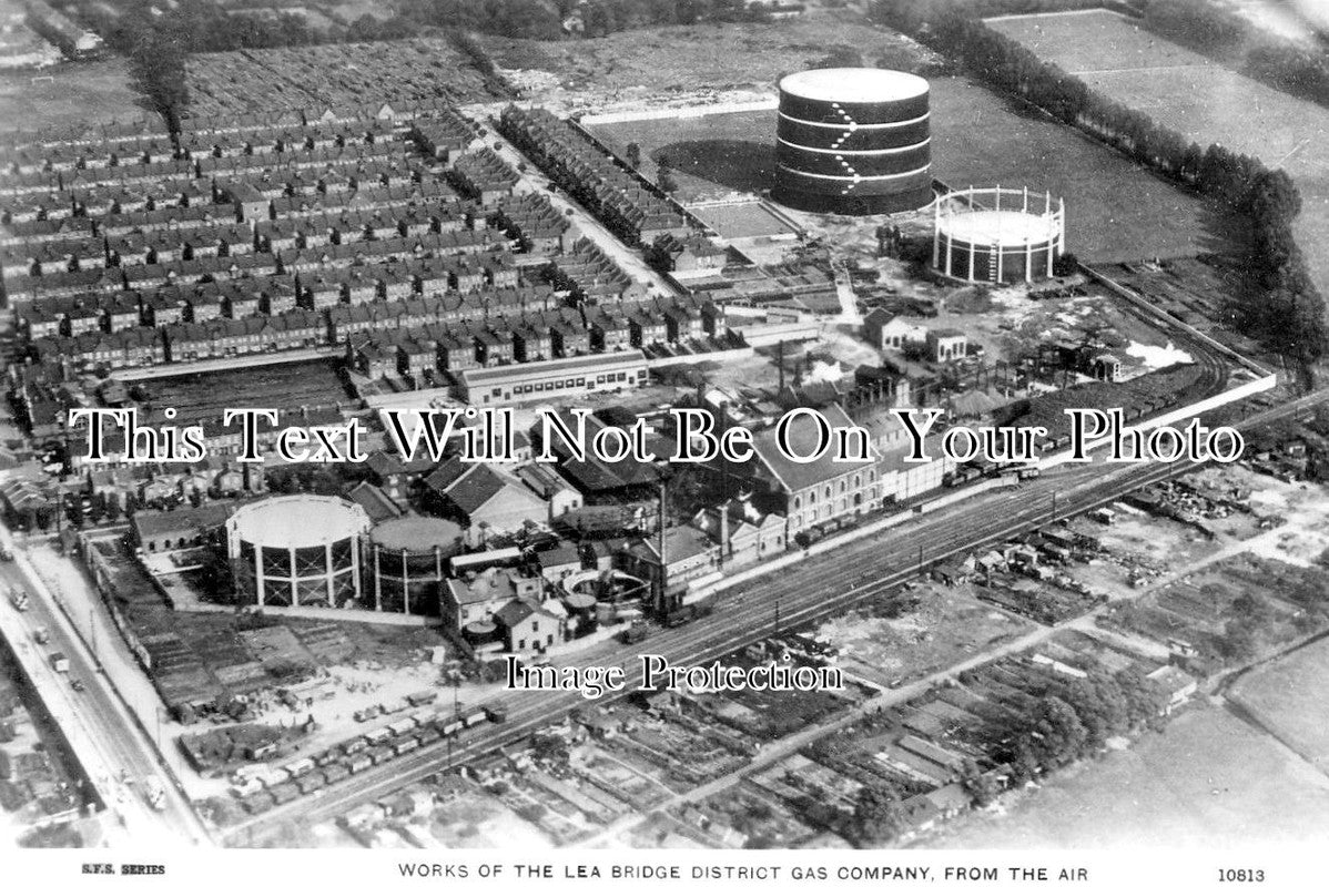LO 2186 - Works Of The Lea Bridge District Gas Company, Leyton, London ...