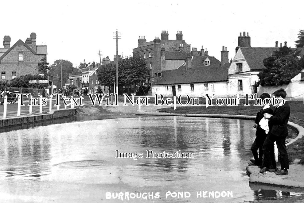LO 2412 - Burroughs Pond, Hendon, London – JB Archive