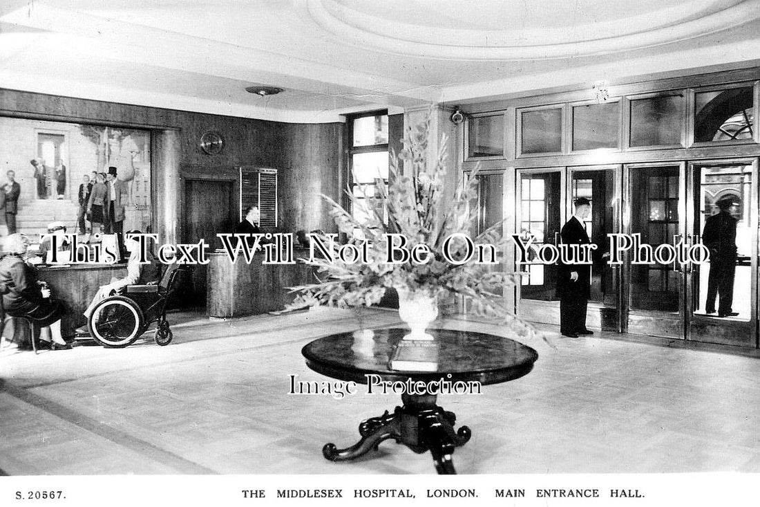 LO 2567 - Middlesex Hospital, Main Entrance Hall, London – JB Archive