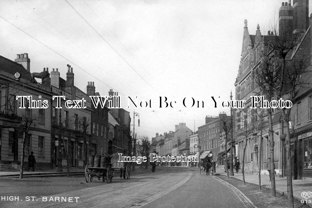 LO 3404 - High Street, Barnet, London c1917 – JB Archive