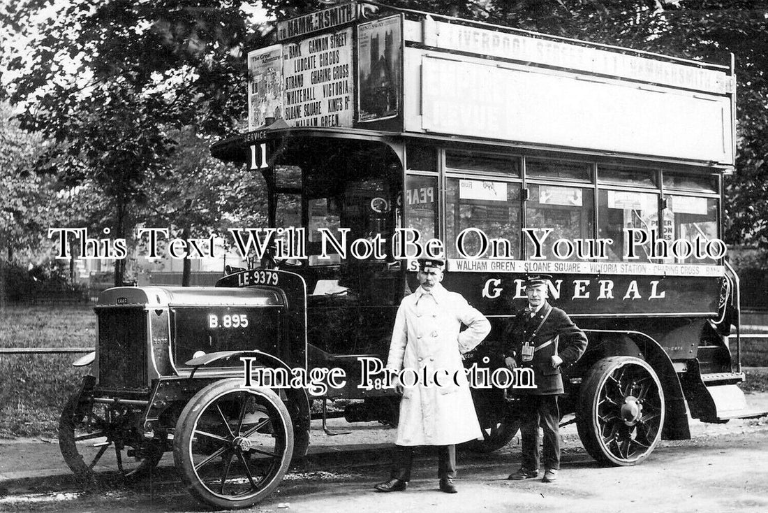 LO 6041 - Vintage General Motor Bus, Chiswick, London 1913 – JB Archive