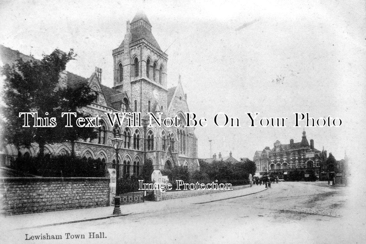 LO 607 - Lewisham Town Hall, London c1904 – JB Archive