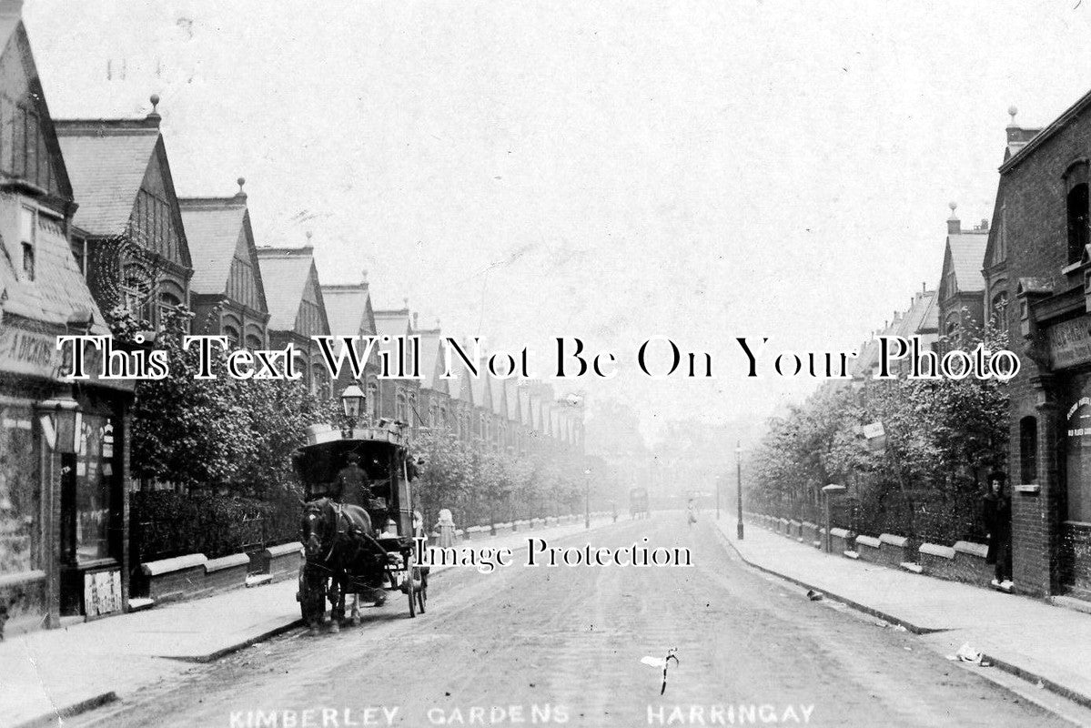 LO 815 - Kimberley Gardens, Harringay, London c1906 – JB Archive