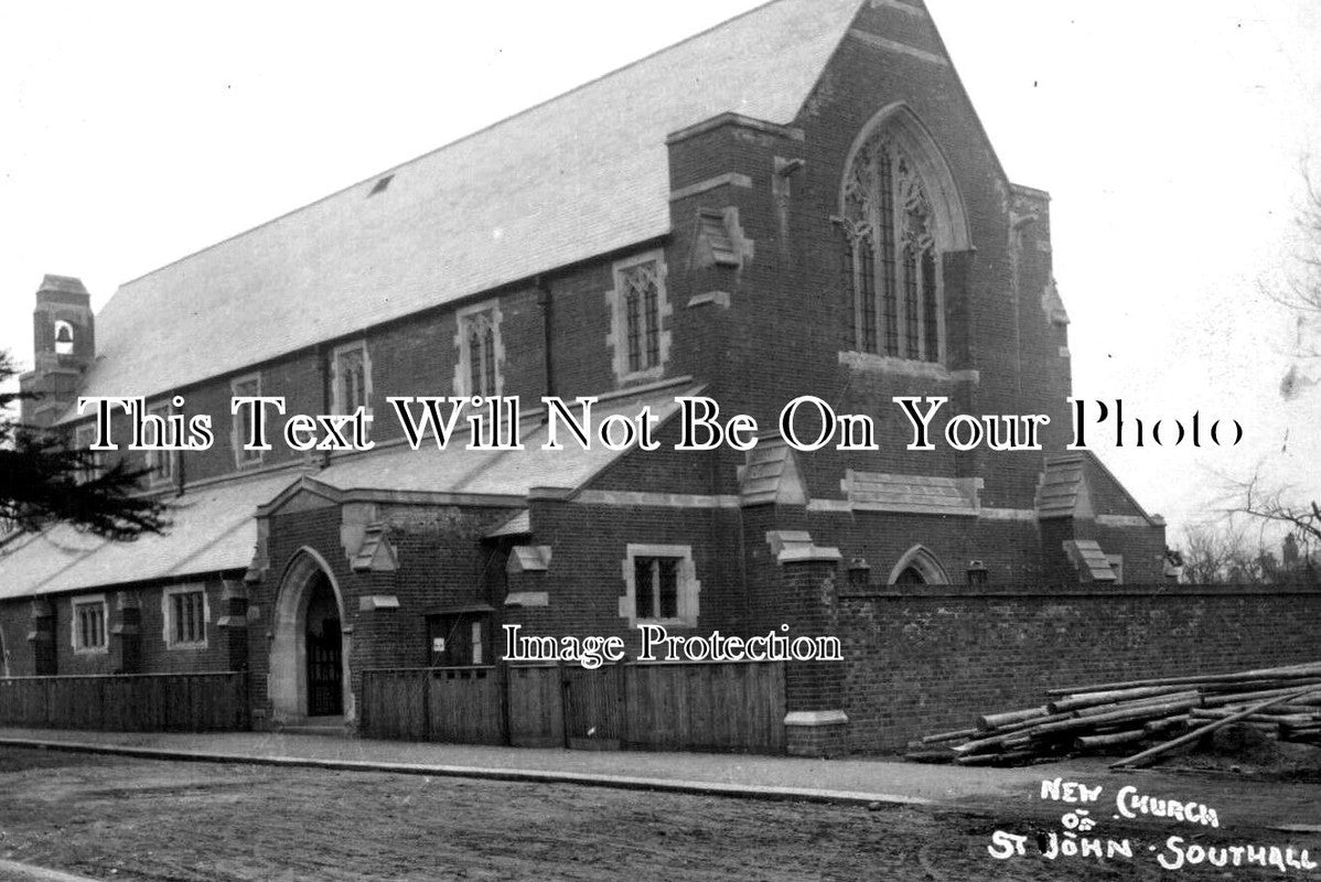 MI 1861 - New Church Of St John, Southall, Middlesex – JB Archive