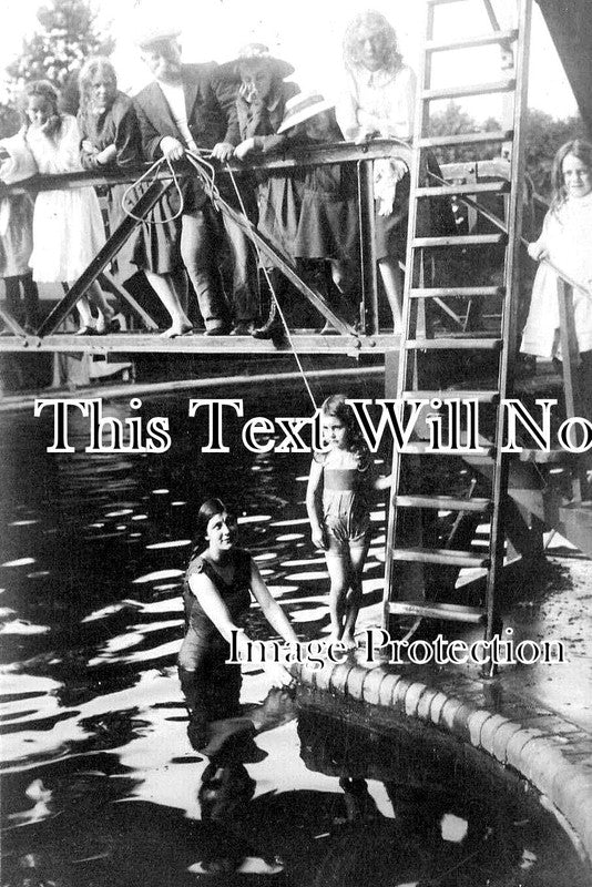 MI 1876 - The Ducker, Young Pupil, Swimming, Harrow, Middlesex – JB Archive