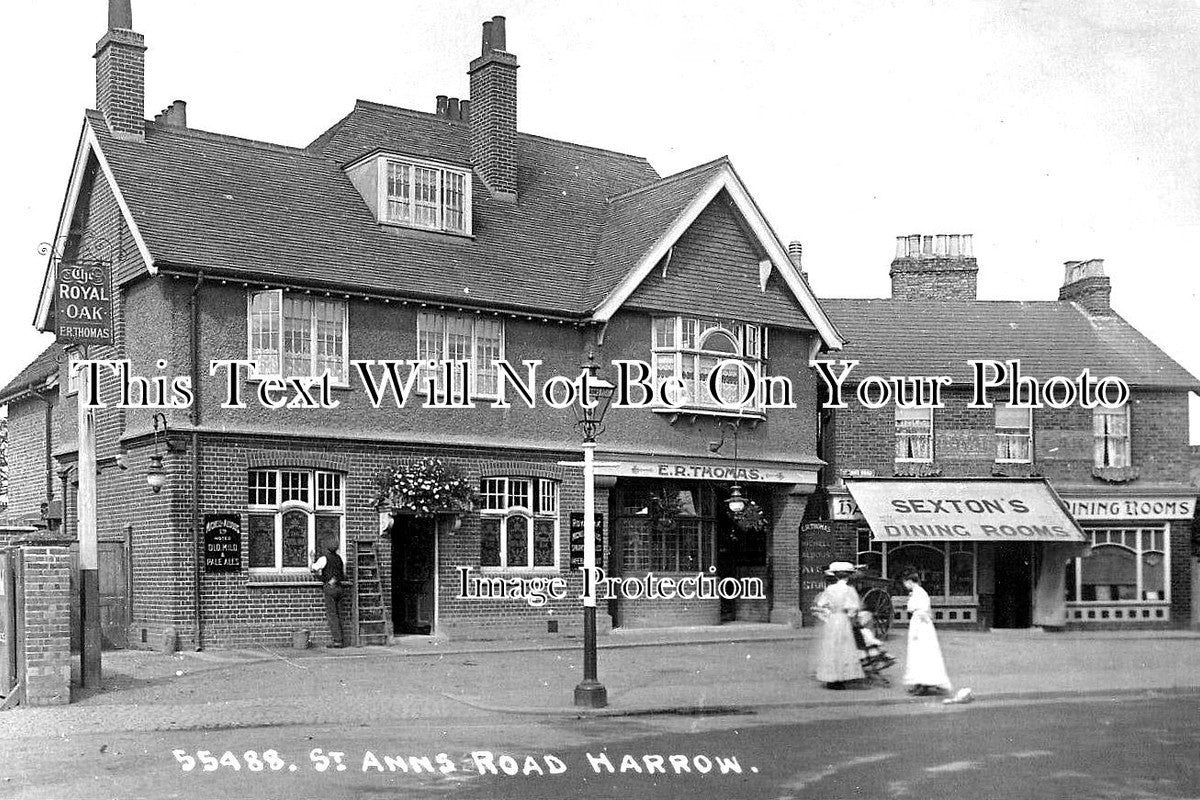 MI 2026 - The Royal Oak Pub, St Annes Road, Harrow, Middlesex c1912 ...