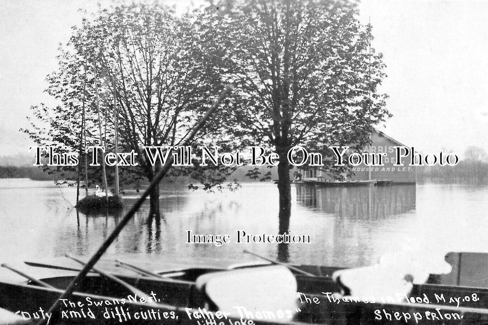 MI 2139 - River Thames Flood, Shepperton, Middlesex, London 1908 – JB ...