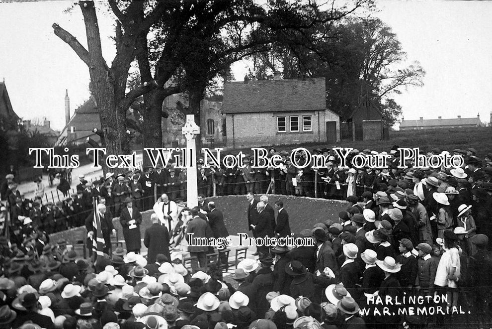 MI 400 - Unveiling Ceremony, Harlington War Memorial, Middlesex, Londo ...