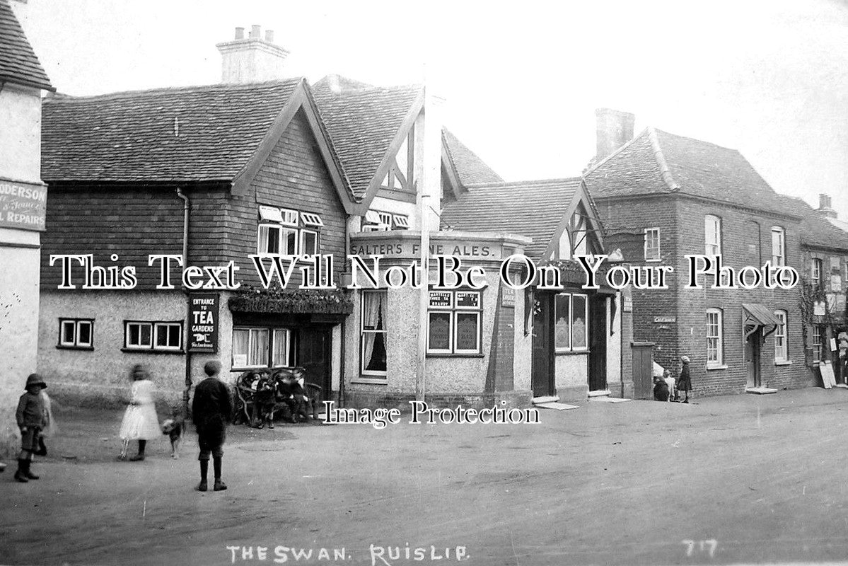 MI 690 - The Swan Pub, Ruislip, Middlesex c1916 – JB Archive