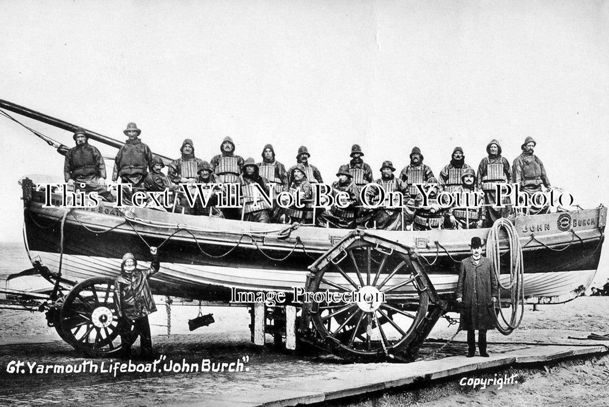 NF 1014 - Great Yarmouth Lifeboat 'John Burch' Norfolk – JB Archive