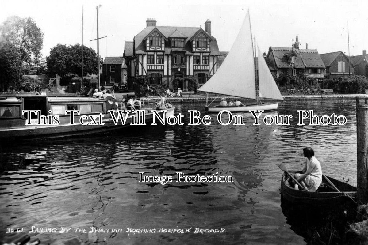 NF 114 - Wherry Corinne At Horning, Norfolk c1928 – JB Archive
