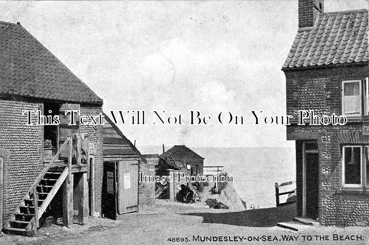NF 115 - Way To The Beach, Mundesley On Sea, Norfolk c1921 – JB Archive