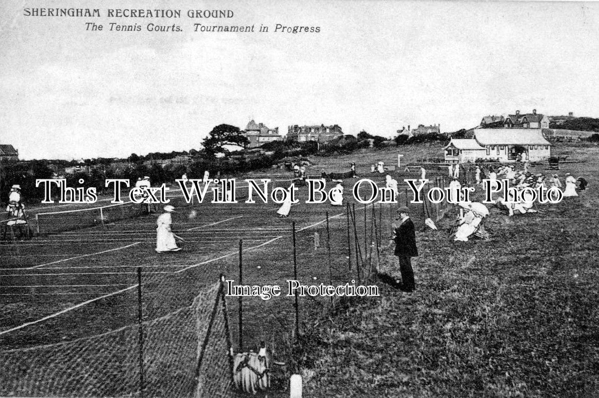 NF 131 - Sheringham Recreation Ground Tennis Tournement, Norfolk c1908 ...