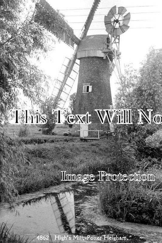 NF 1562 - Highs Mill Windmill, Potter Heigham, Norfolk c1920 – JB Archive
