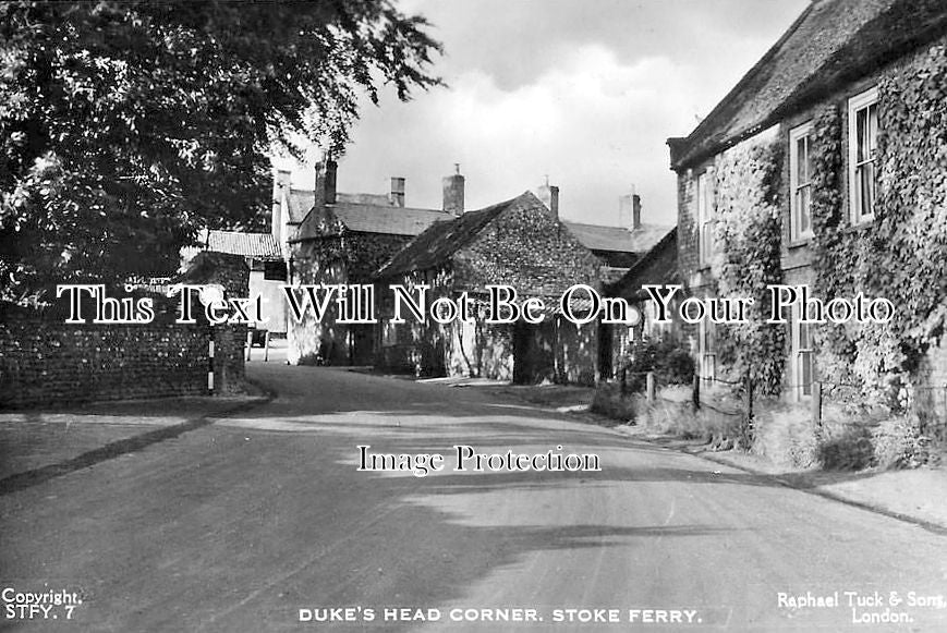 NF 2196 - Dukes Head Corner, Stoke Ferry, Norfolk c1943 – JB Archive