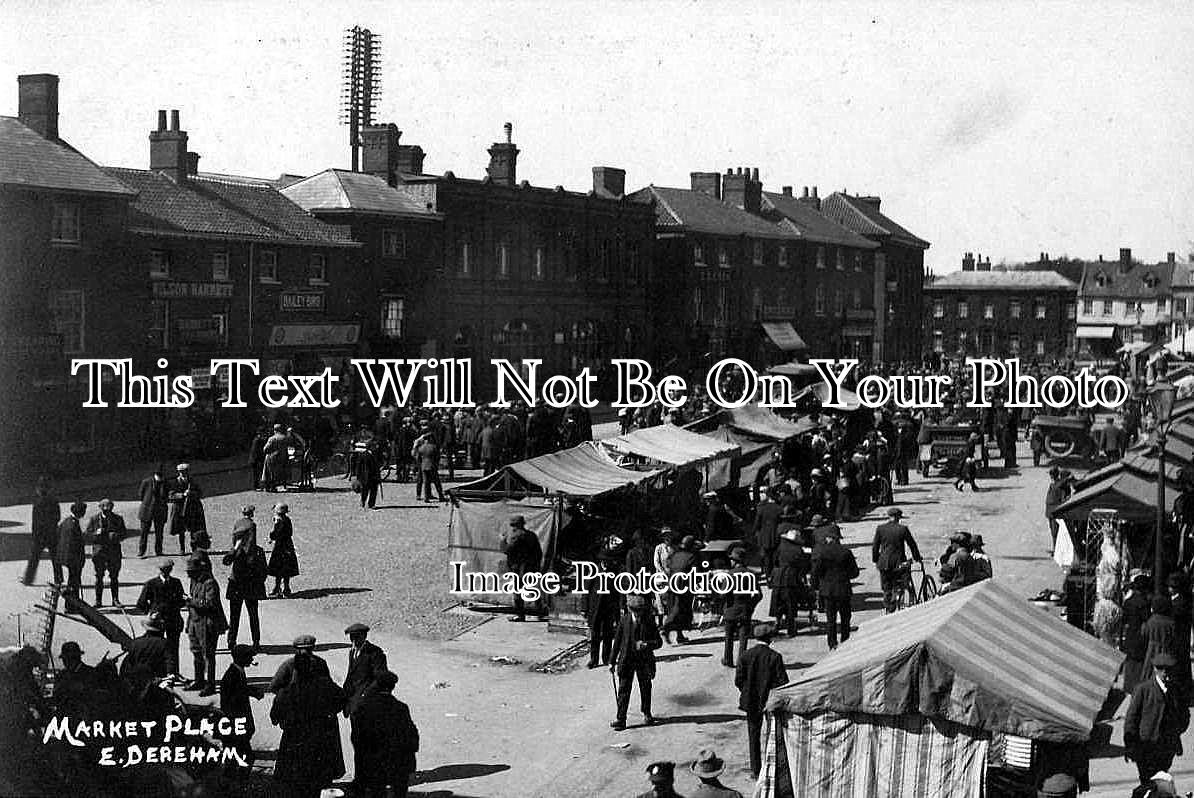NF 59 - Dereham Market Place, Norfolk c1921 – JB Archive