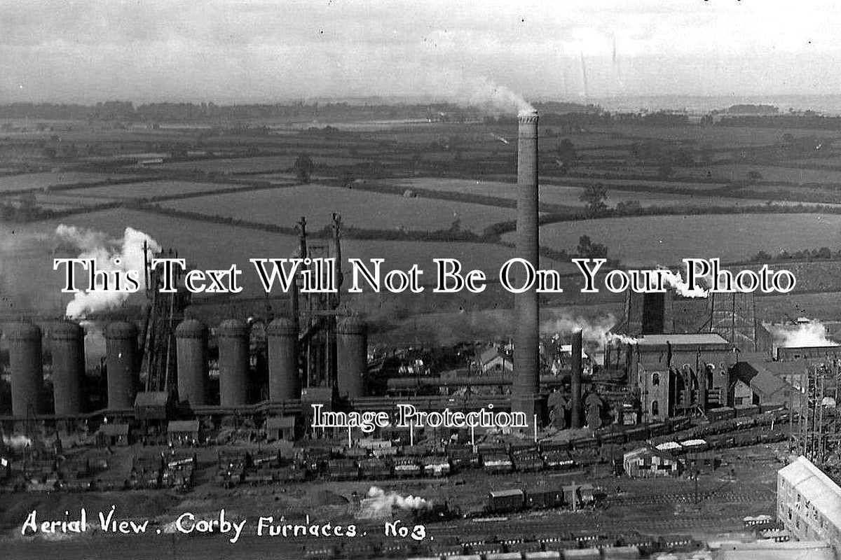 NH 14 - Corby Furnaces, Aerial View, Northamptonshire – JB Archive