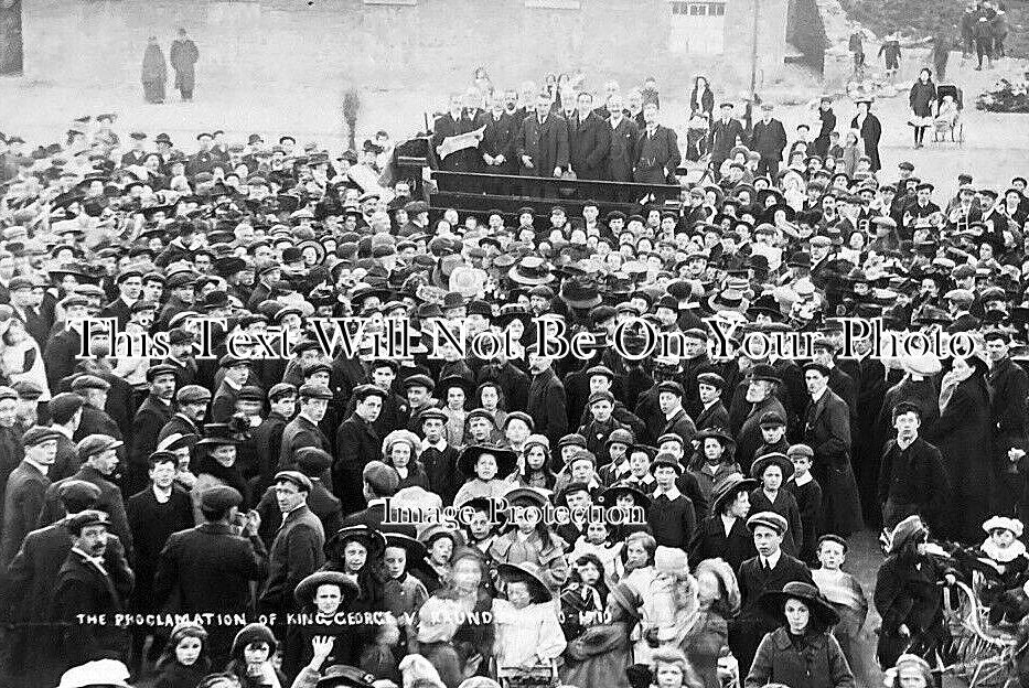 NH 1667 - The Proclamation Of King George V, Raunds, Northamptonshire ...