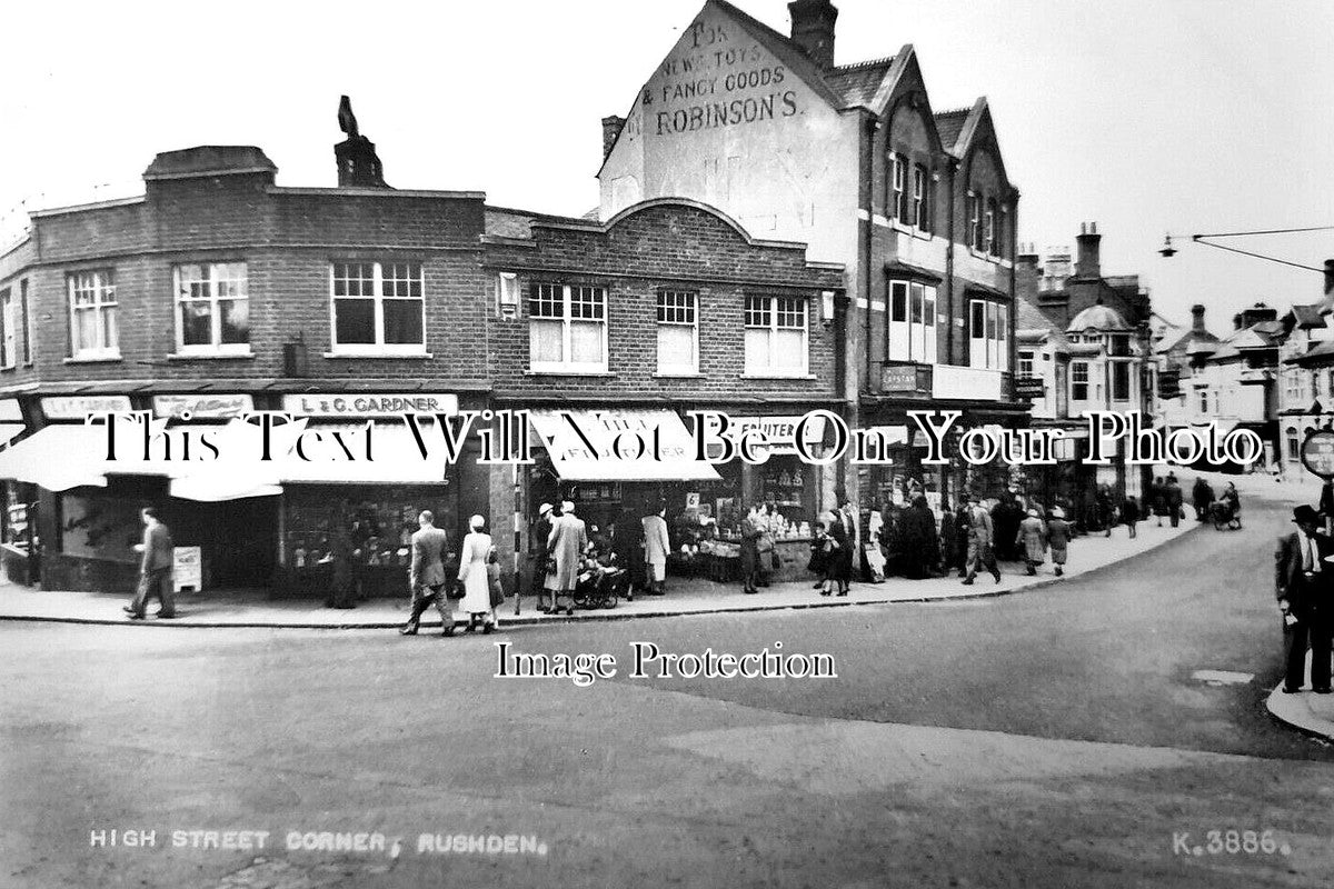 NH 2006 - High Street Corner, Rushden, Northamptonshire – JB Archive