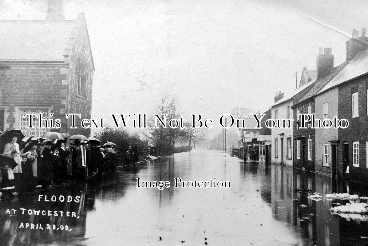 NH 221 - The Floods At Towcester, Northamptonshire 1908 – JB Archive