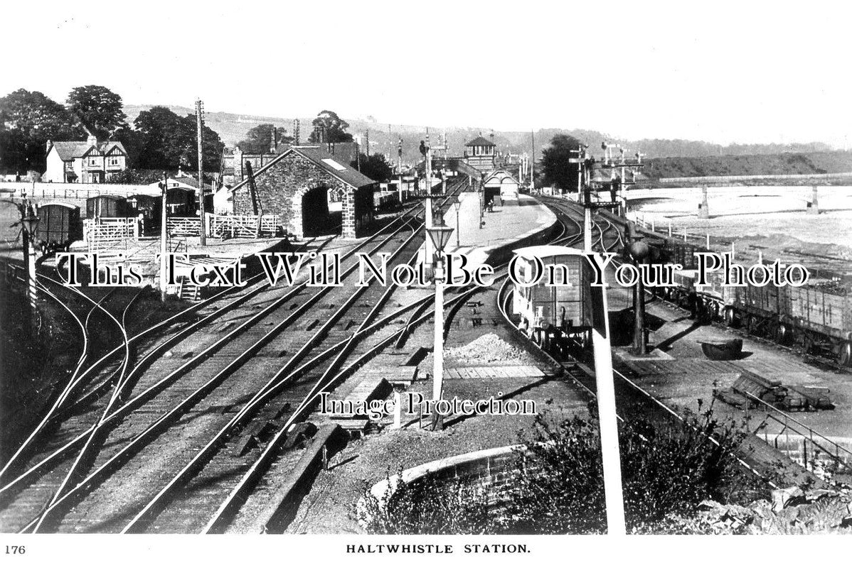 NO 1016 - Haltwhistle Railway Station, Hexham, Northumberland c1915 ...