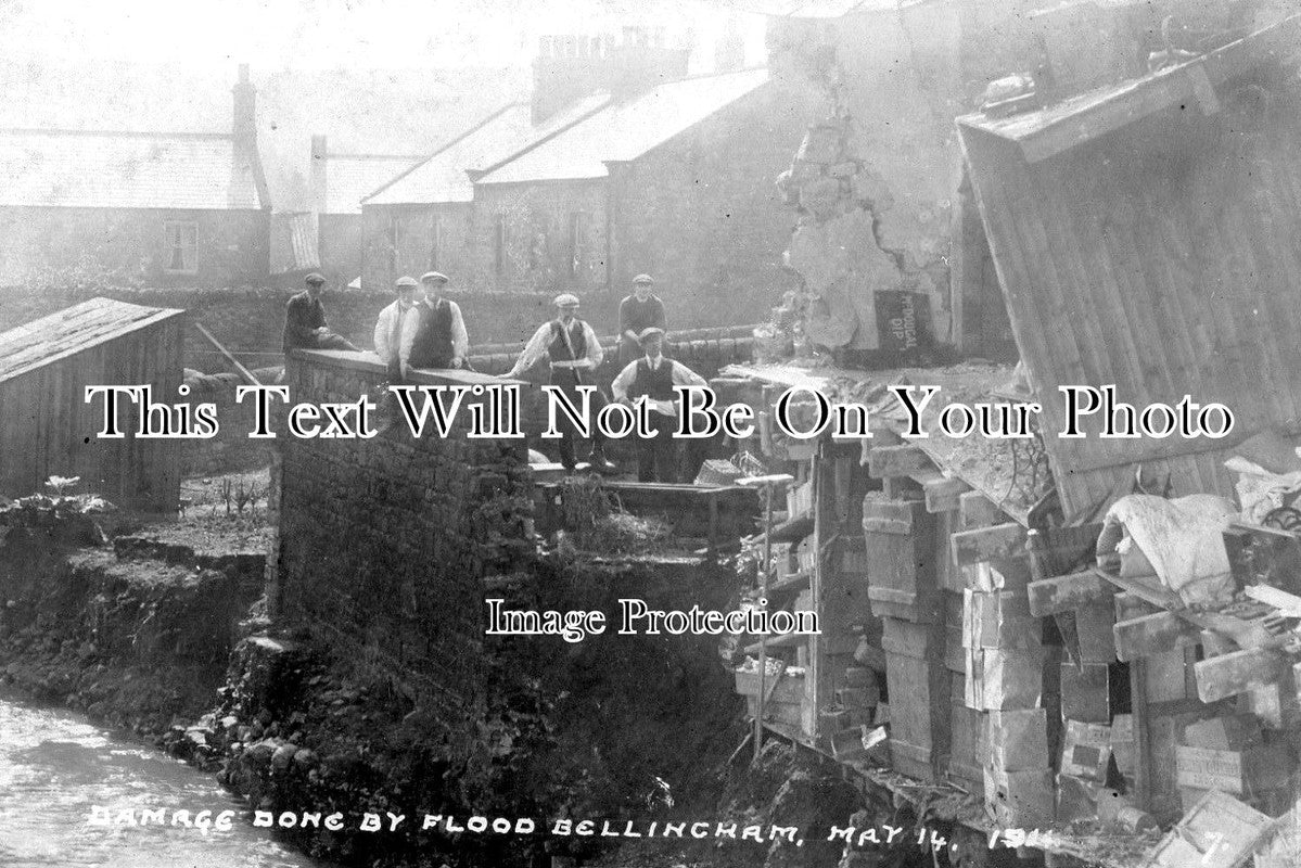 NO 1085 - Flood Damage, Bellingham, Hexham, Northumberland 1911 – JB ...