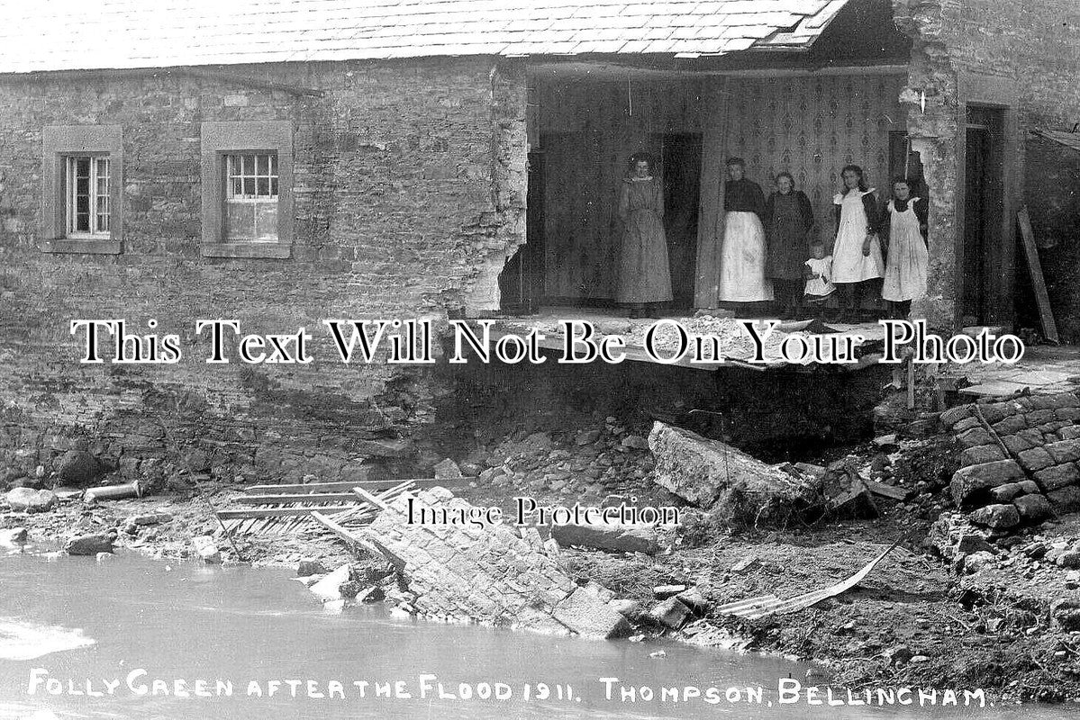 NO 1417 - Flood Damage, Bellingham, Hexham, Northumberland 1911 – JB ...
