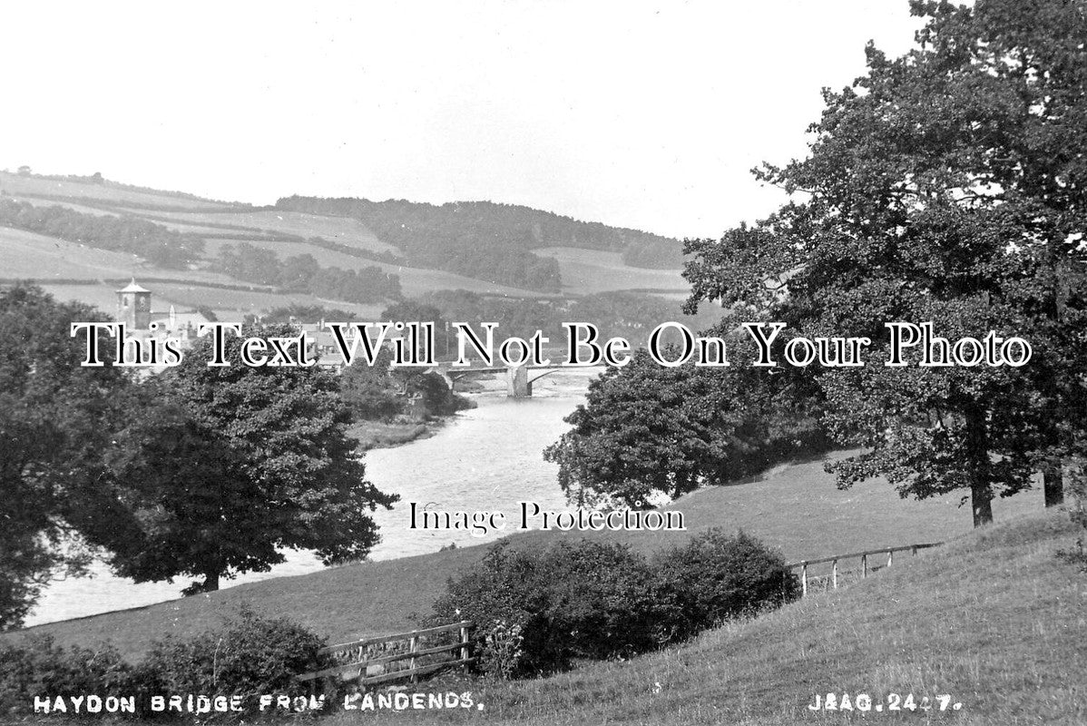 NO 1650 - Haydon Bridge From Landends, Northumberland – JB Archive