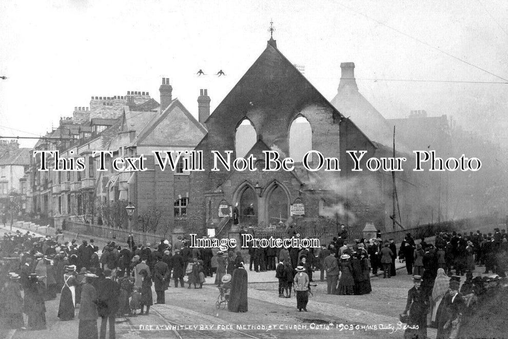 NO 2028 - Fire At Whitley Bay Methodist Church, North Shields, Newcast ...