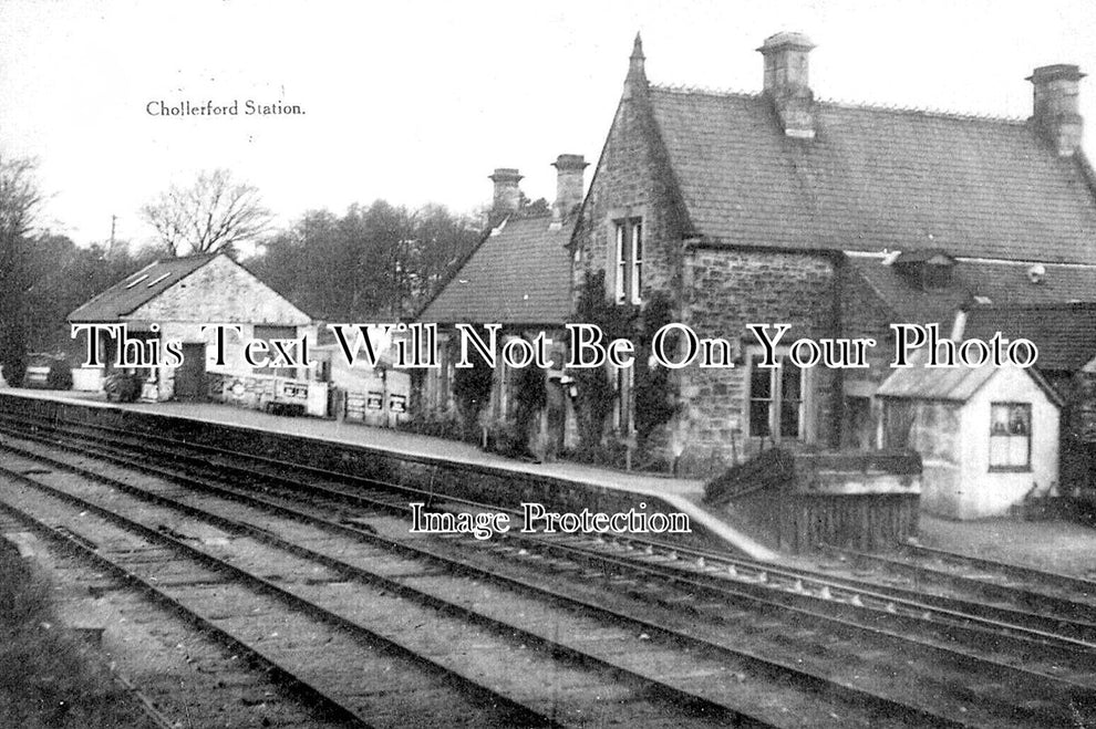 NO 2051 - Chollerford Railway Station, Humshaugh, Northumberland c1927 ...