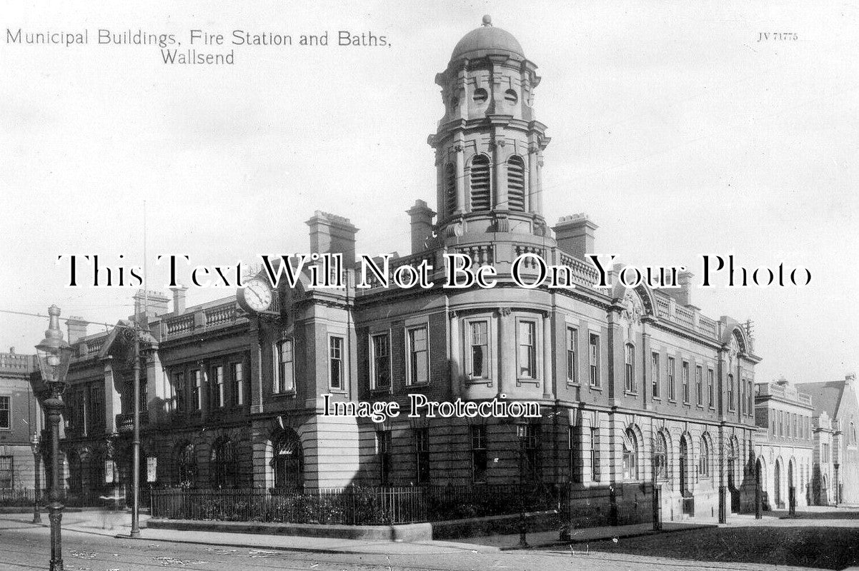 NO 2060 - Municipal Buildings, Fire Station & Baths, Wallsend, Northum ...