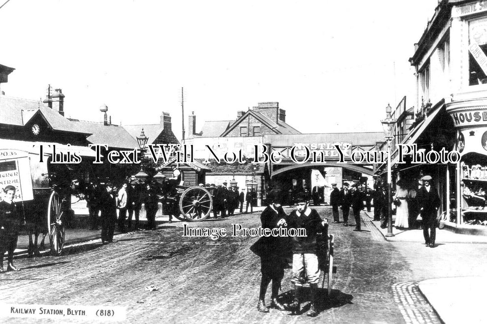 NO 2187 - Blyth Railway Station, Ashington, Northumberland c1914 – JB ...