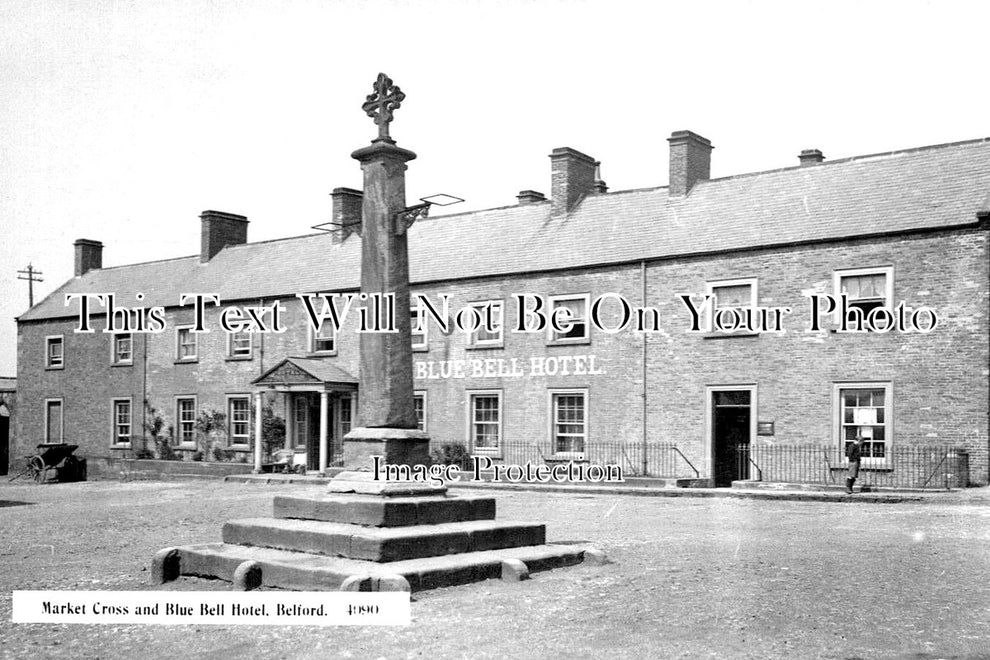 NO 2216 - Market Cross & Blue Bell Hotel, Belford, Northumberland – JB ...