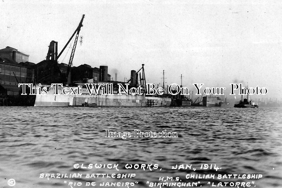 NO 316 - Elswick Works RIO (HMS Agincourt) Birmingham Latorre Battlesh ...